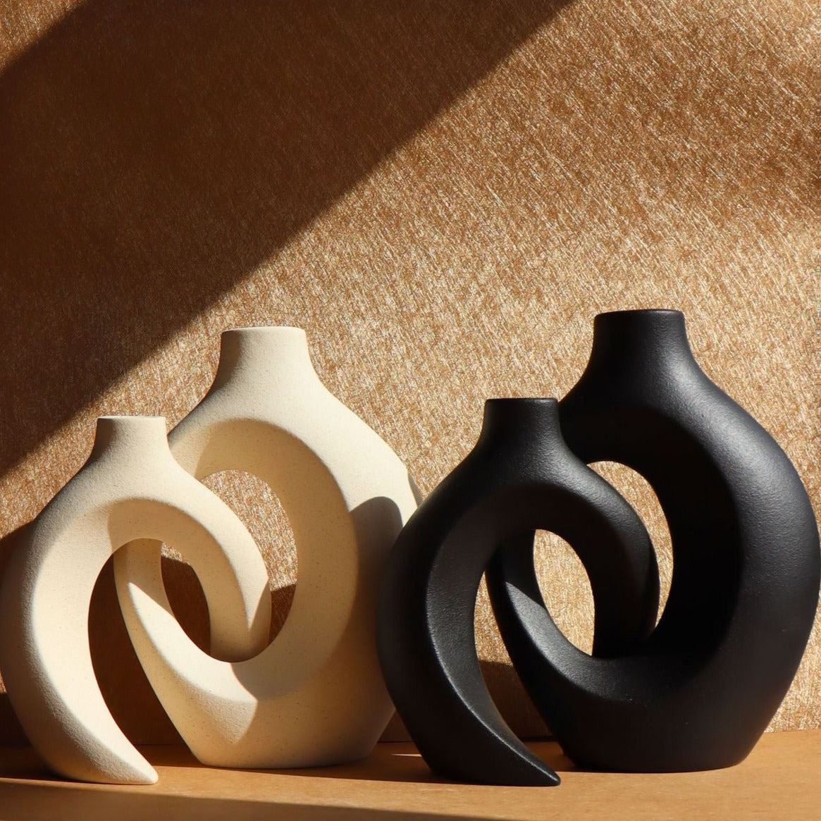 Handmade Hollow Ceramic Vase - Gael (Available in 2 colors) – Natura ...