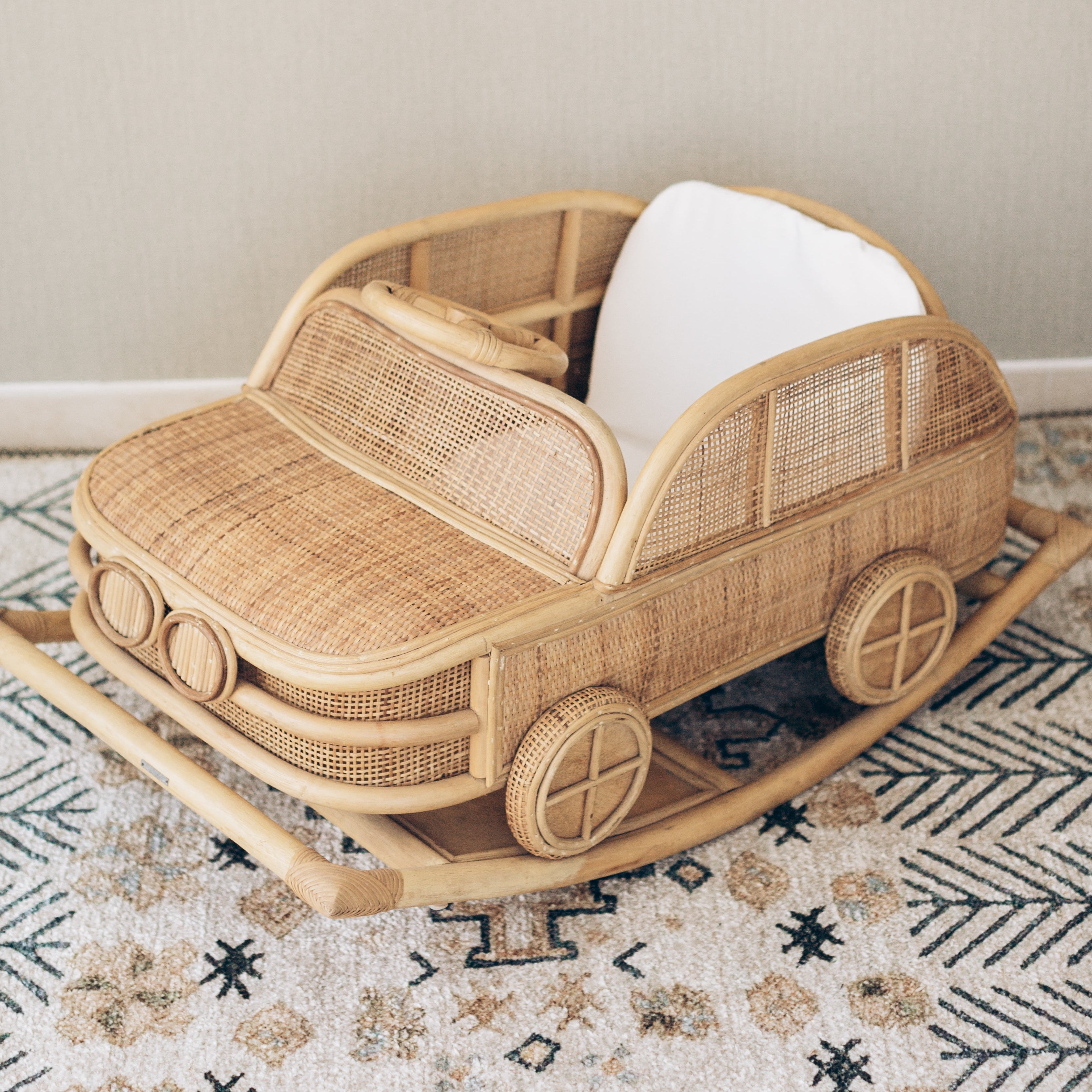 Natura Vintage Rattan Car Rocker - BMW Inspired – Natura Living Dubai